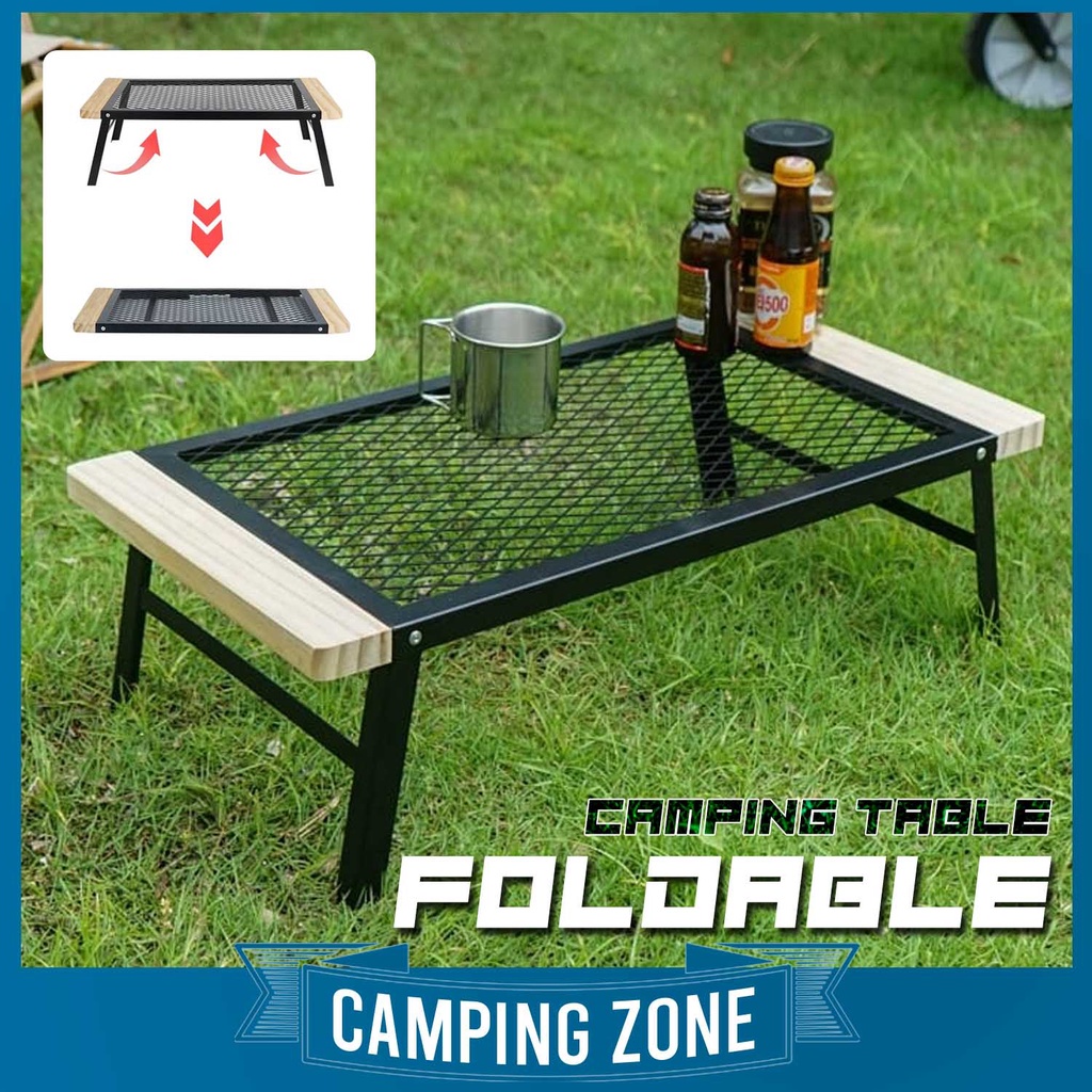 CAMPING ZONE OUTDOOR CAMPING FOLDING TABLE PORTABLE FOLDABLE DINING ...