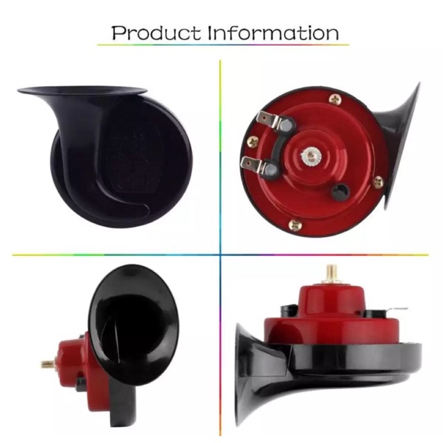 1SET Universal Car Snail Horn For use with ANY 12 Volt vehicle BM ...