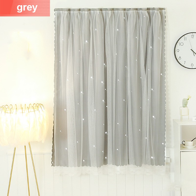 Window Self-adhesive Star Curtain Full-shading Cloth Shading Bedroom ...