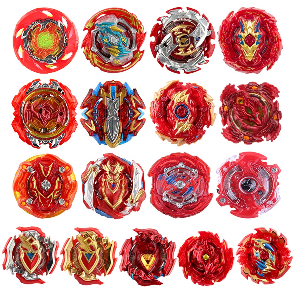 Red Beyblade Hot Metal Beyblade Burst Toys No Launcher Toy Children ...