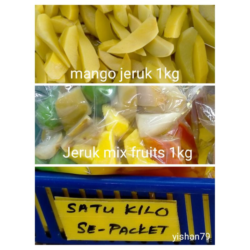 Penang famous Jeruk mix fruit/mango 1kg | Shopee Singapore