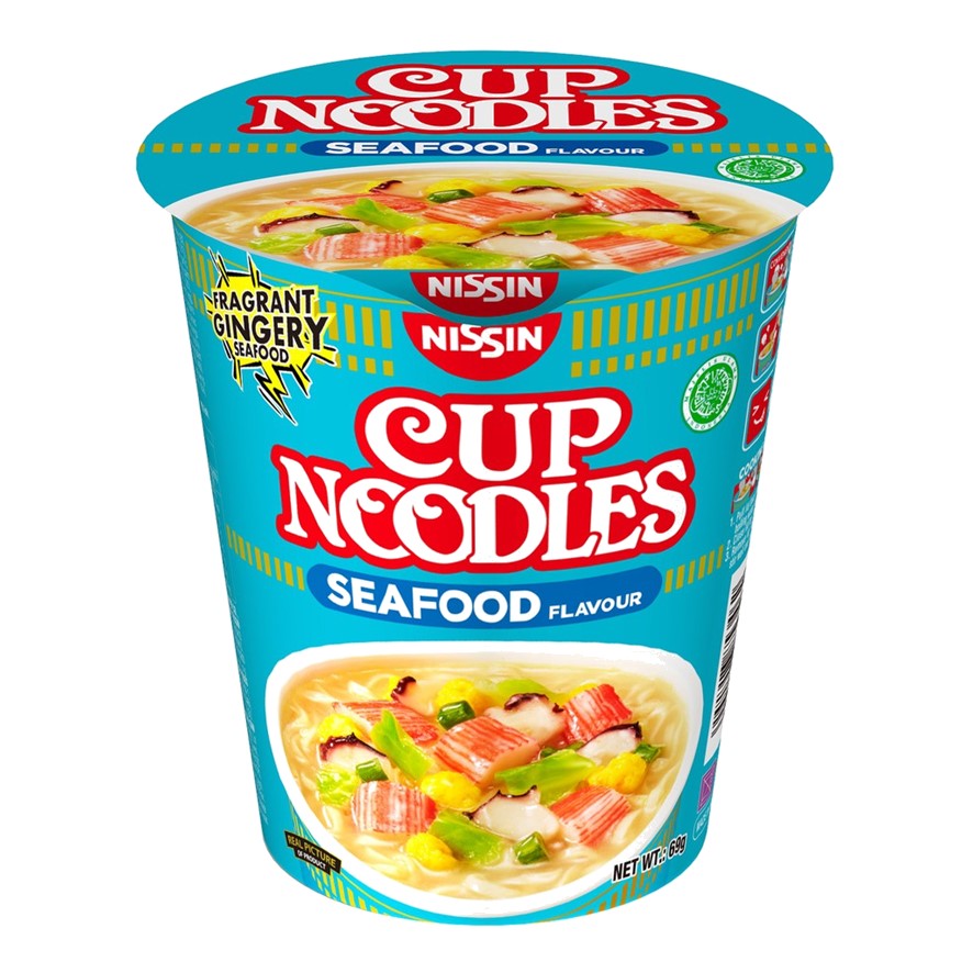 (Halal) Nissin Cup Noodles - Seafood / Tom Yam Seafood / Chicken Mushroom / Mala 69-71G | Shopee ...