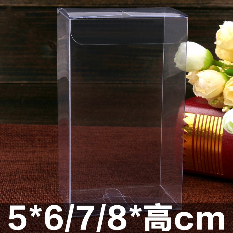 10Pcs/lot 5x7x15cm Transparent gift box clear pvc craft box/candy ...