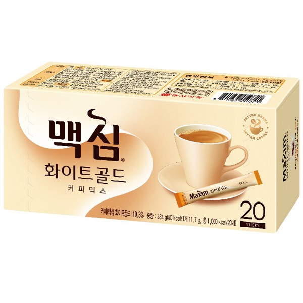 Maxim White Gold Coffee Mix 11.7g x 20t [Korea] | Shopee Singapore
