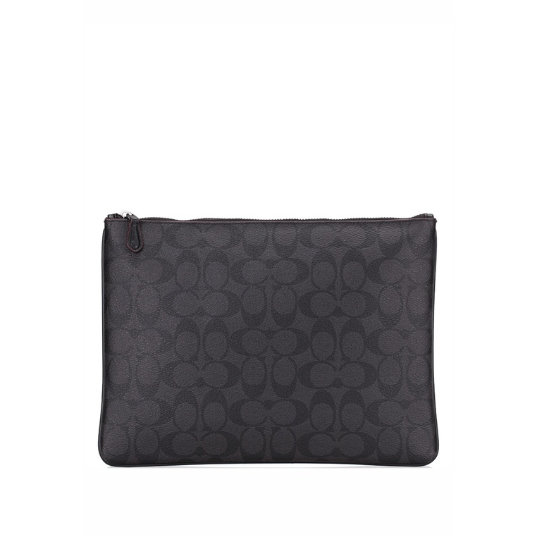 Coach Men Signature Large Pouch - Black | Shopee Singapore