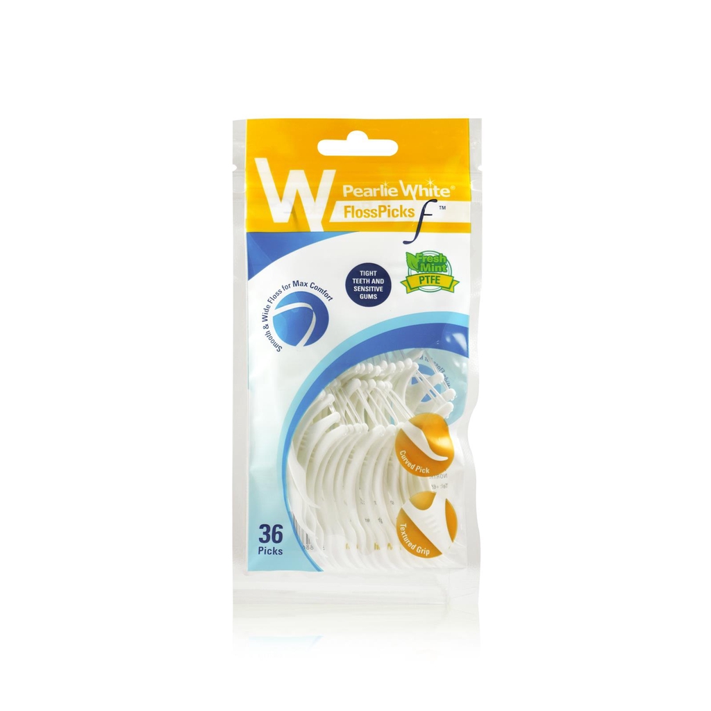 Pearlie White Floss Picks 2-in-1 PTFE Mint Flosser (36pcs) | Shopee ...