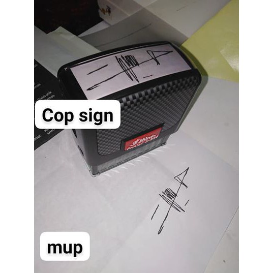 COP TANDATANGAN/ COP SIGN SELF INKING | Shopee Singapore