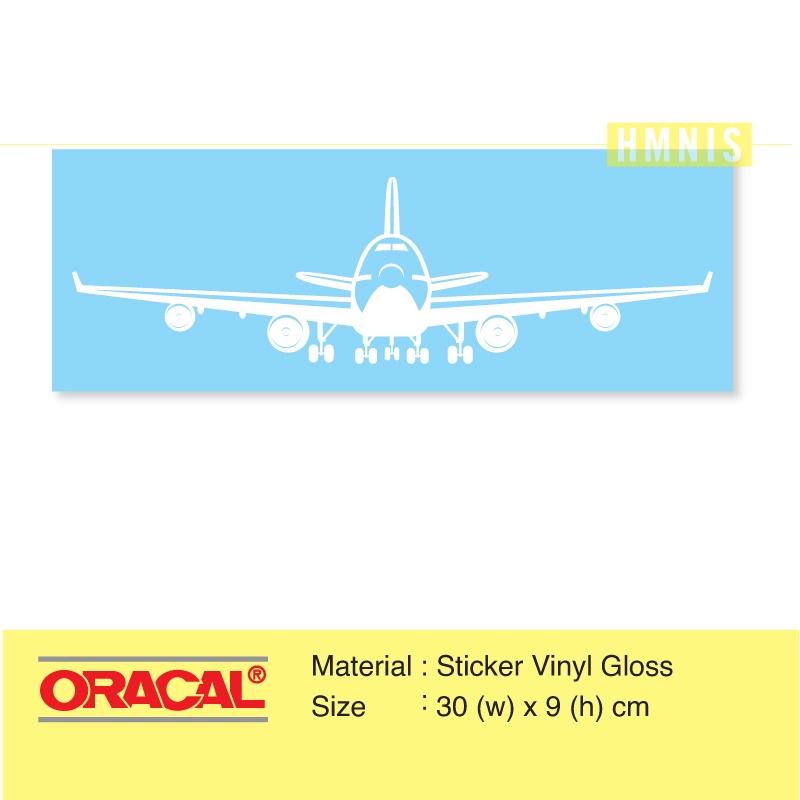 Boeing 747 Big Size Airplane Sticker, Boeing 747 Cutting Sticker ...