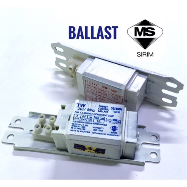 18w/20w 36w/40w Fluorescent Ballast Choke | Shopee Singapore