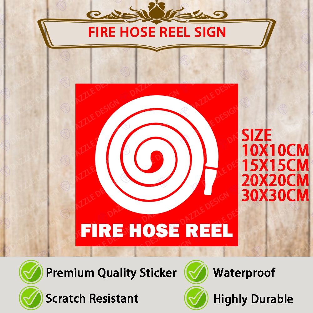 [ FIRE SAFETY STICKER] FIRE HOSE REEL STICKER / PELEKAT GEGULUNG PAIP ...