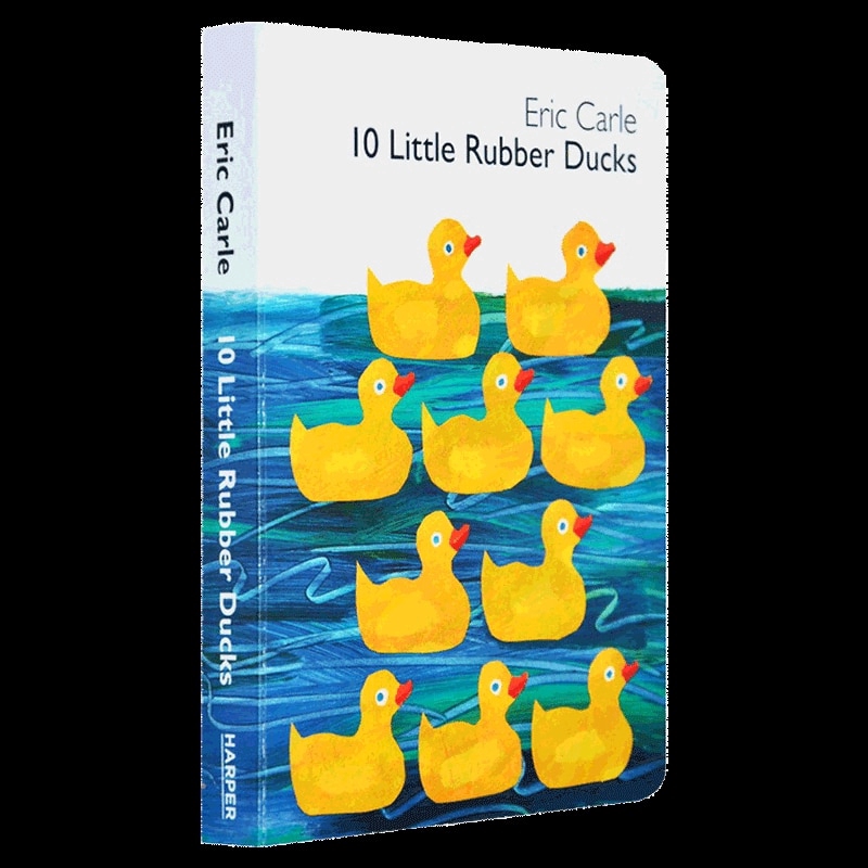 English Picture Cardboard Books Eric Carle 10 Little Rubber Ducks Story ...