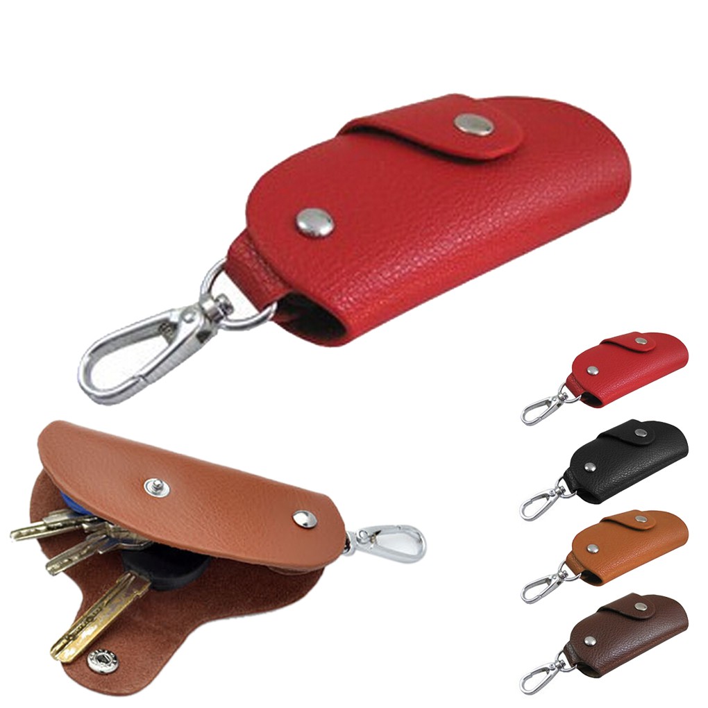 Unisex Door Car Faux Leather Key Holder Bag Purse Case | Shopee Singapore
