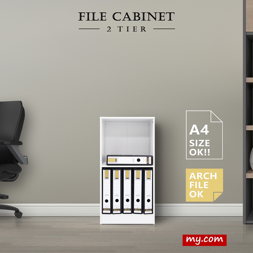 Office File Cabinet 2 Tier my-com/A4 Bookshelf/Rak Buku 2 Tingkat/Home ...