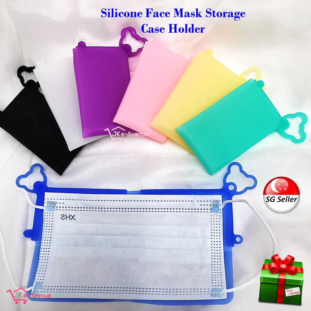 Silicone Foldable Mask Case Holder Pouch for Kids Children Adults ...