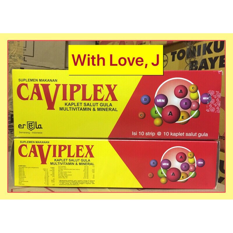 Caviplex VITAMINS - MULTIVITAMIN & MINERAL (100 CAPLETS) | Shopee Singapore