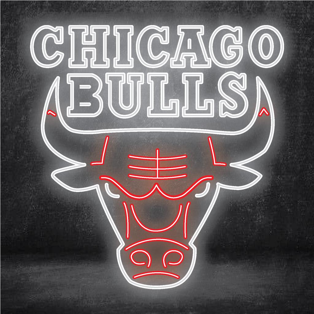 Plug & Play Neon Sign - CHICAGO BULLS LOGO | Shopee Singapore