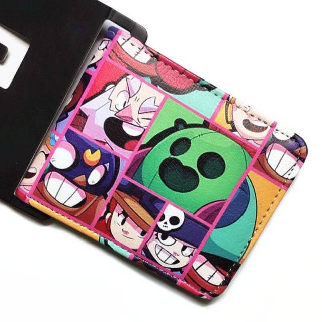 Super Mario Brawl Stars Spiderman Pu Leather Card Wallet Anime Cartoon ...