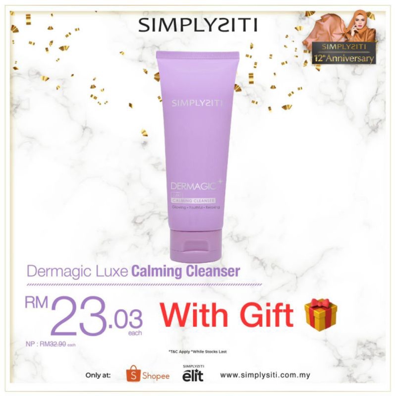 Exp 2024 SimplySiti Dermagic Calming Cleanser (100g) | Shopee Singapore