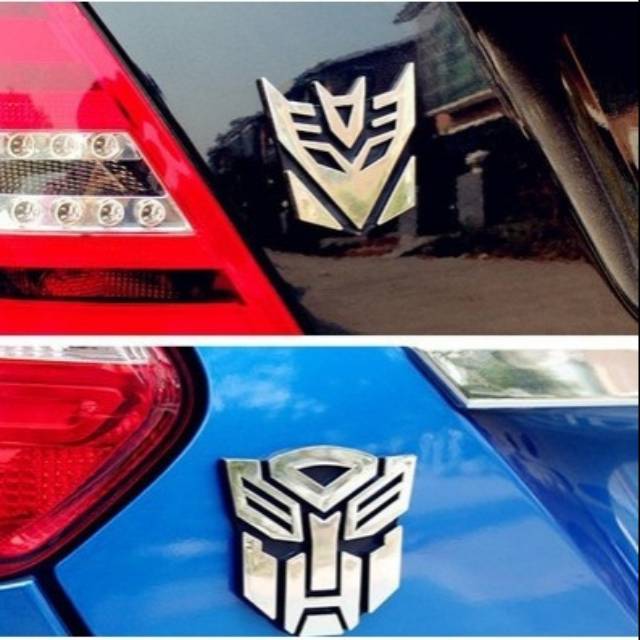 Transformer emblem chrome stickers car motorbikes etc. autobots ...
