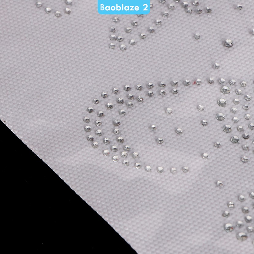 [BAOBLAZE2] FLOWER IRON-ON HOTFIX RHINESTONE CRYSTAL BEAD SHIRT ...