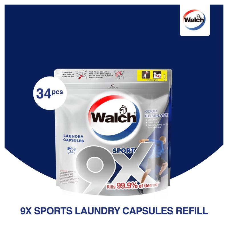 Walch 9x Sports Laundry Capsules Refill (34 capsules) | Shopee Singapore