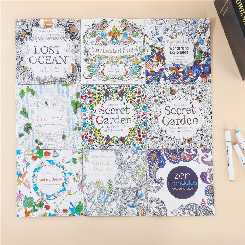 Colouring Book Secret Garden with Story Line (9 Series/7 Series ...