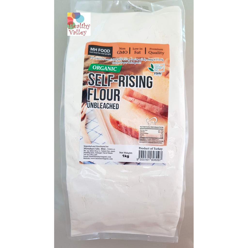 MH Food Organic Self-Rising Flour (Unbleached) 1kg | Shopee Singapore