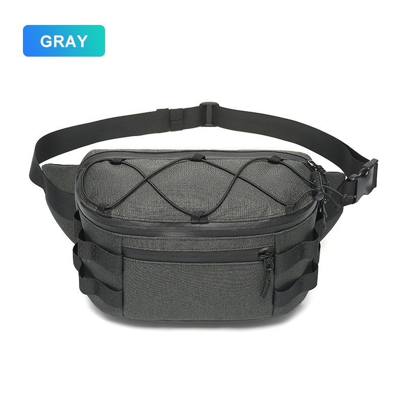 OZUKO Men Waist Bag Tactical Waterproof Chest Pack Outdoor Sports Belt ...
