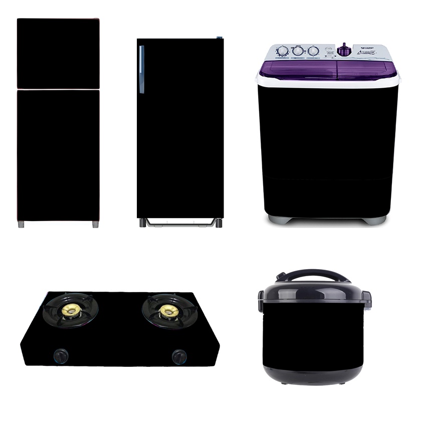 HITAM MESIN 1-door Refrigerator Sticker/2-Door Refrigerator/2-Door ...