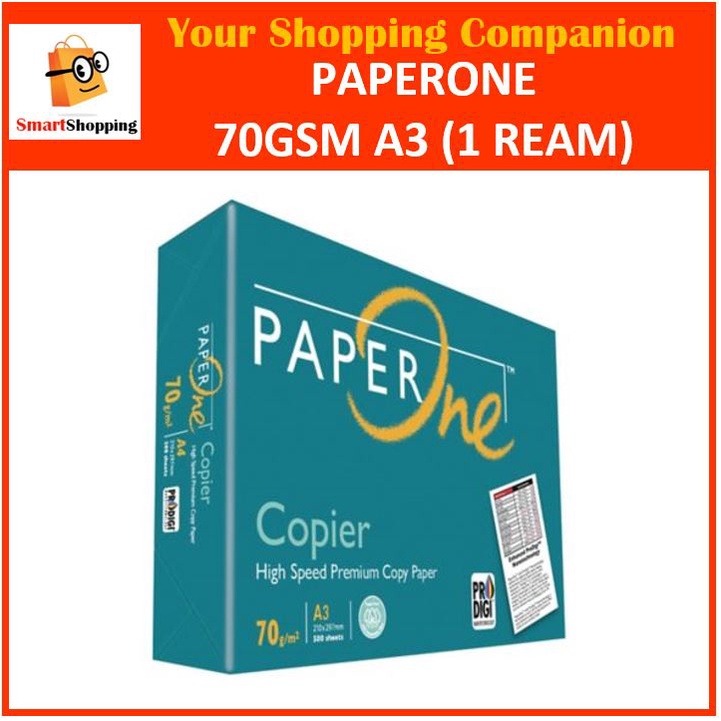 PaperOne Paper One Copier Paper 70gsm A3 (1 Ream) 70g | Shopee Singapore