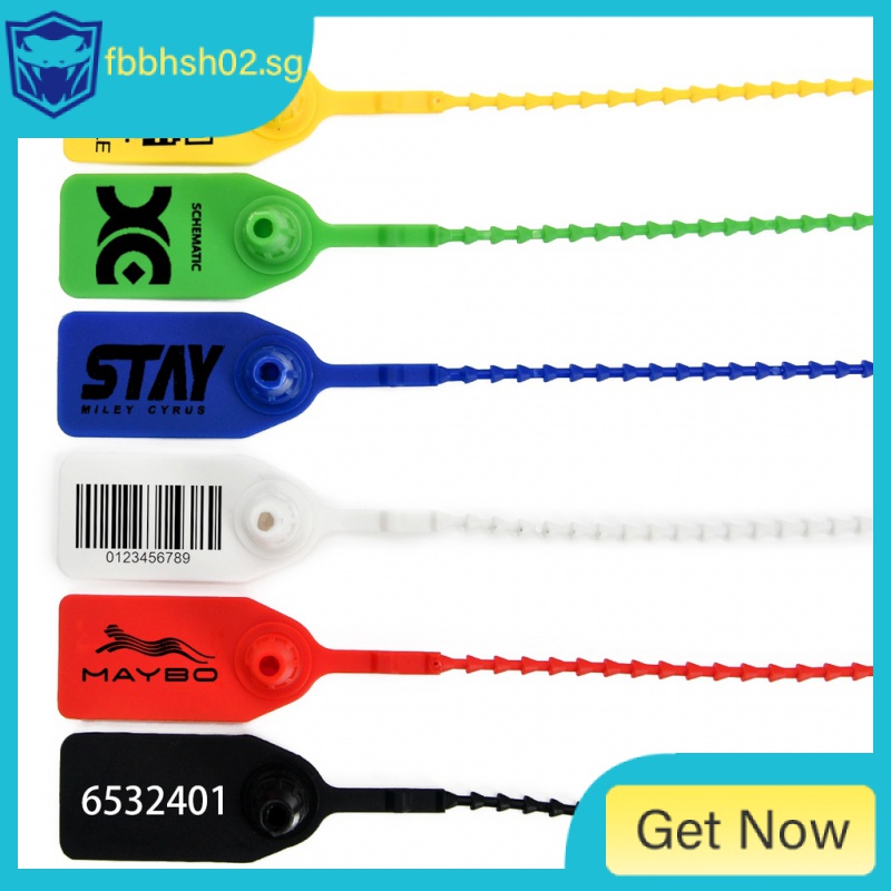 100 PCs pull Tite tags plastic security seals numbered tamper evident ...