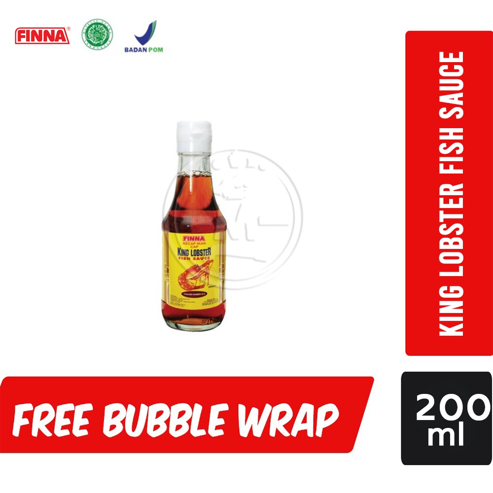 King Lobster Fish Sauce FINNA / PICHAI Thai Fish Sauce [200ml Glass ...