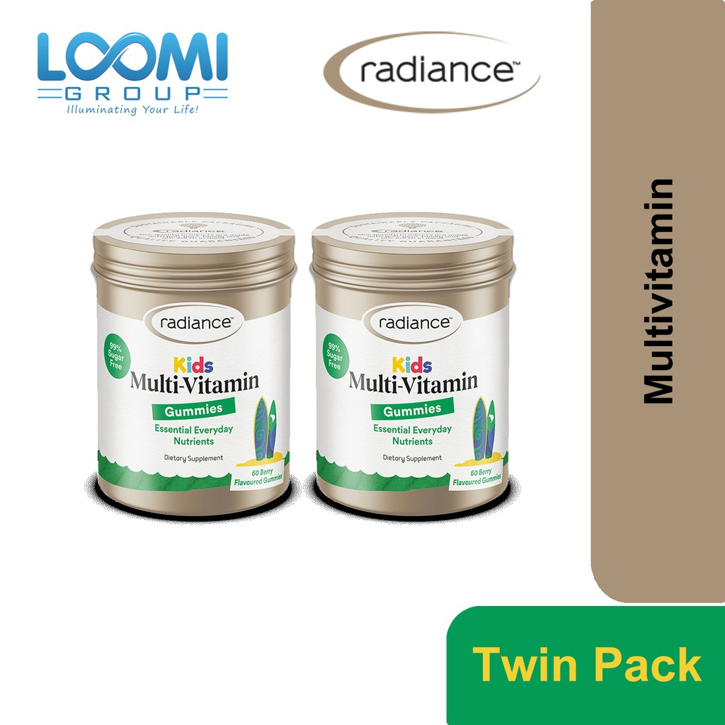 RADIANCE KIDS MULTI-VITAMIN GUMMIES 60’S (TWIN PACK) | Shopee Singapore