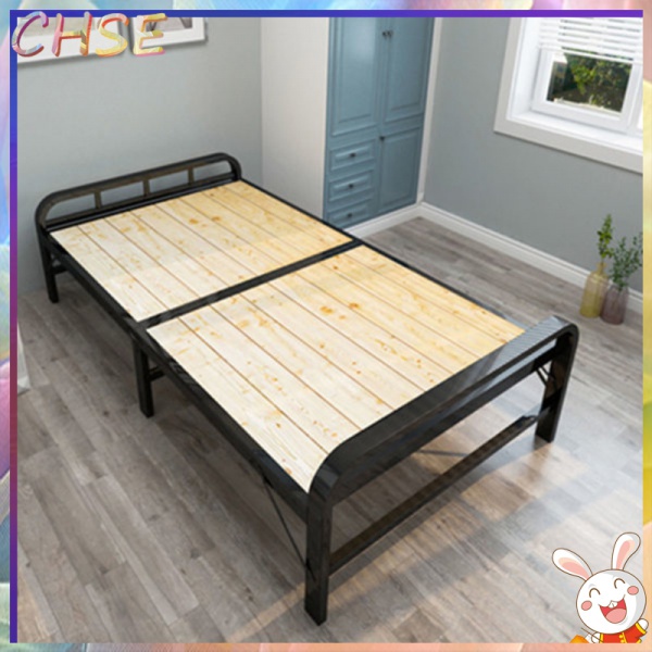 【Ready stock】Folding Bed Solid Wood Bed Board One Meter Two Family ...