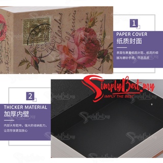 SIMPLYBEST Secret Safety Box Book Safe Passcode Hidden Storage Anti ...