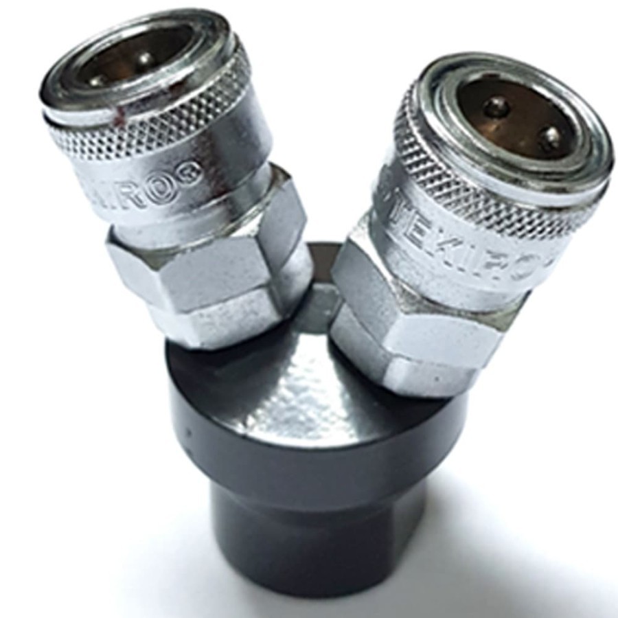 2 branch header / Air quick Coupler 2 Way Tekiro | Shopee Singapore