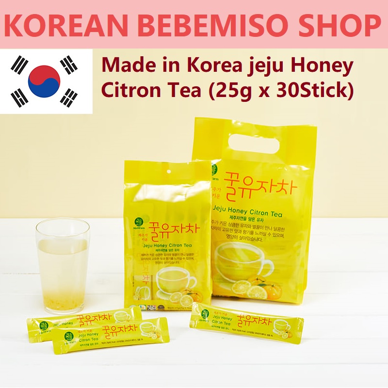 Made in Korea jeju Honey Citron Tea (25g x 30Stick) | Shopee Singapore