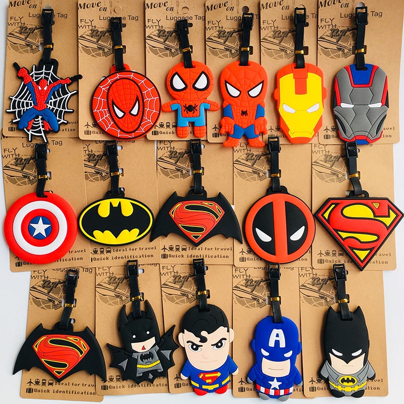 Marvel Luggage Tag Iron Man Captain America Hulk Revenge Cartoon ...