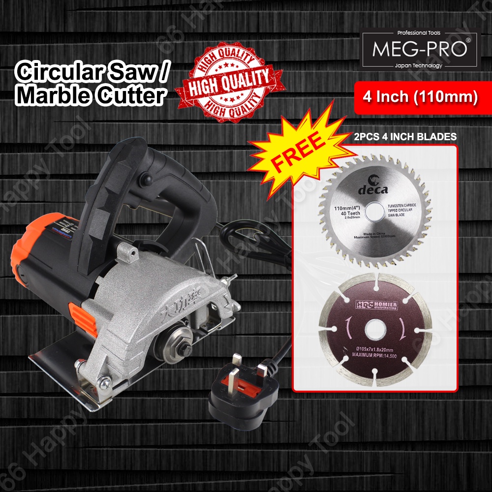 Marble Cutter Machine Free 2 Blades Wood Stone Tiles Marble 4 Inches ...
