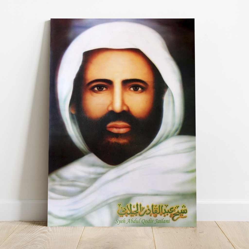 HIASAN DINDING KAYU Poster Abdul Qodir Jaelani Alim Ulama Photo Kyai ...