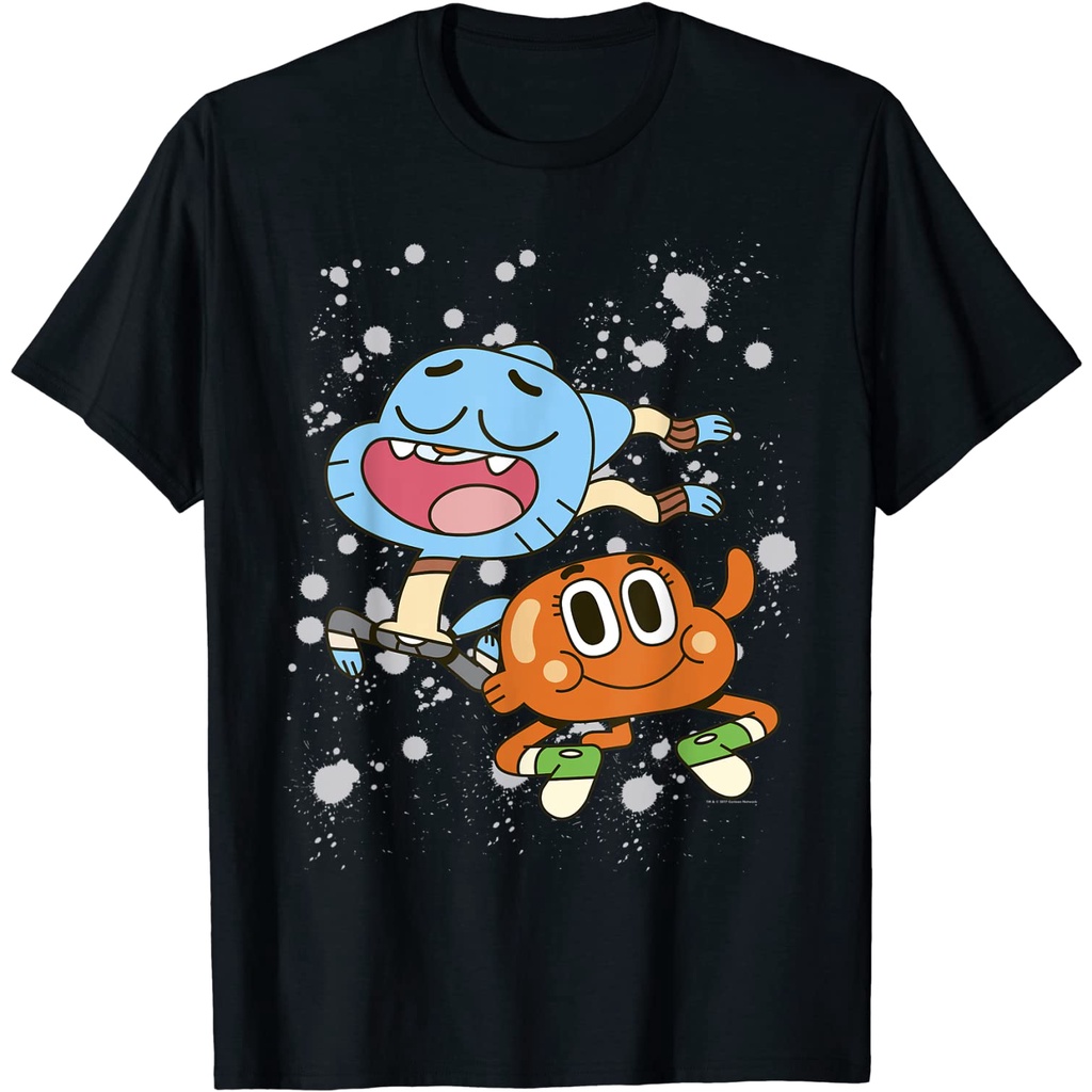 CN The Amazing World Of Gumball & Darwin Paint Splatter Kids T-Shirt ...
