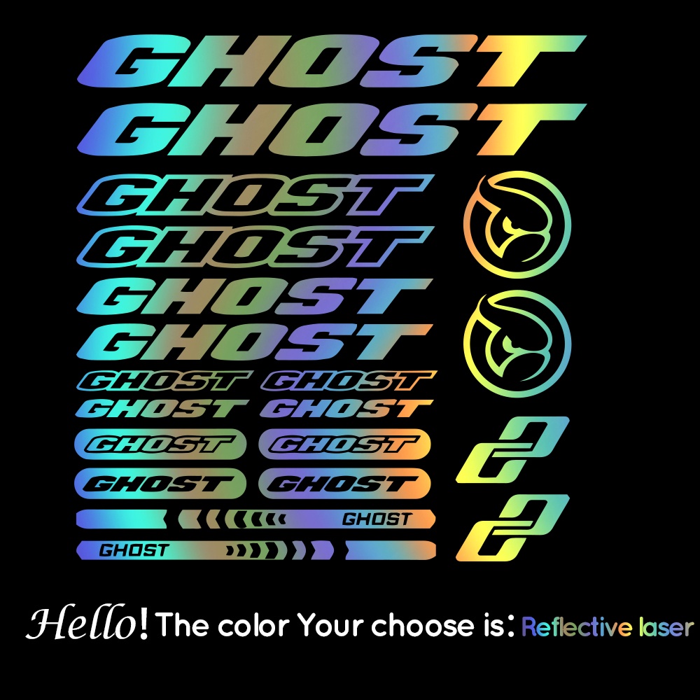 Bicycle Frame Vinyl Stickers For GHOST Road bike Mountain Bike MTB BMX ...