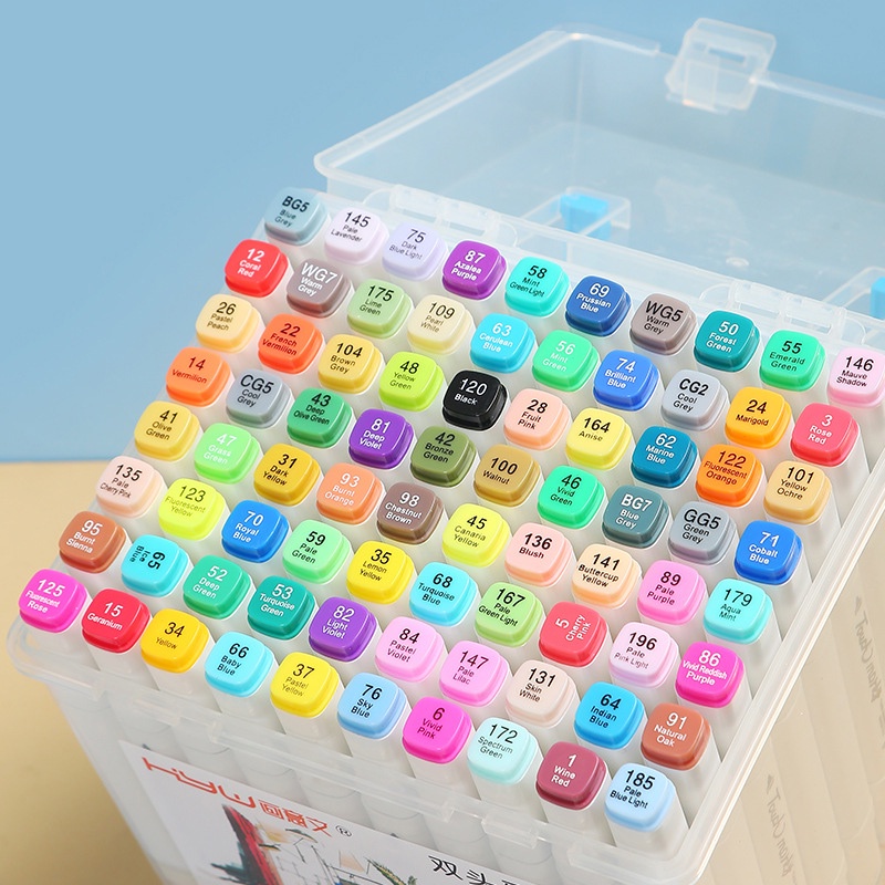 12/18/24/36/48 Colored Marker Pen Set Kawaii Double-Headed Watercolor ...