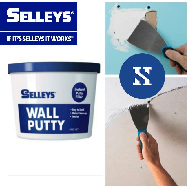 Selleys Wall Putty Filler 500g for Wall Crack Gap Dempul Dinding Batu ...