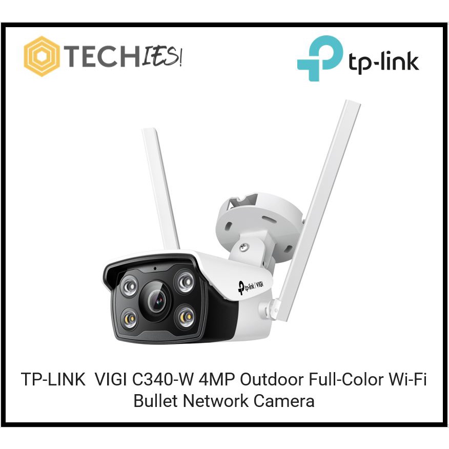 Tp-Link VIGI C340-W 4MP Outdoor Full-Color Wi-Fi Bullet Network Camera ...