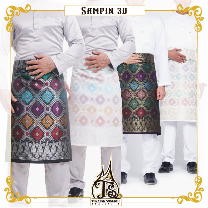 SAMPIN TENUN 3D EXCLUSIVE (geometry diamond) | Shopee Singapore