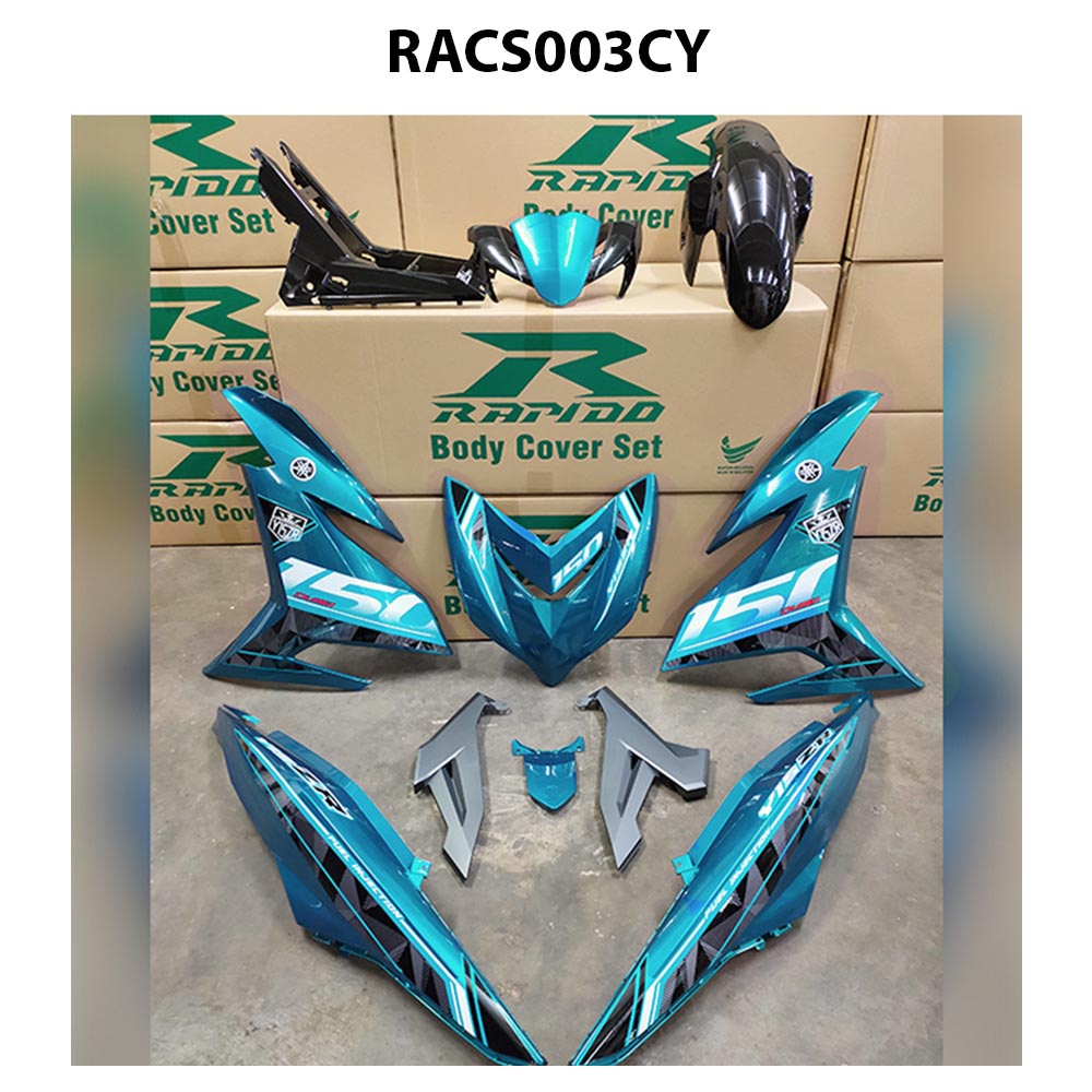 RAPIDO COVER SET ASSEMBLY Y15ZR V2 (STICKER TANAM/AIRBRUSH) | Shopee ...