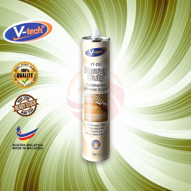 V-Tech VT-231 Heavy Duty – Construction Adhesive Sealant Wainscoating ...