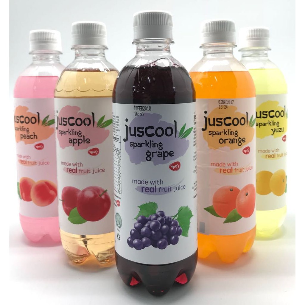 Yeo's Juscool Sparkling Juice 3x500ml Assorted Flavour | Shopee Singapore