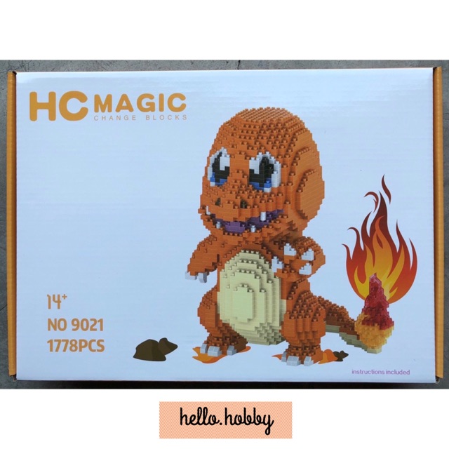 Lego Jumbo Size HC Magic 9021 Pokemon Charmander 1778pcs | Shopee Singapore